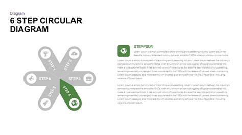 6 Step Circular Diagram For Powerpoint And Keynote