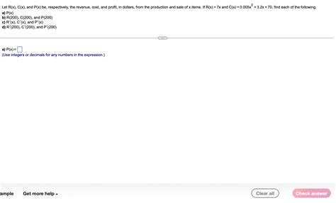 Solved Let R X C X And P X Be Respectively The