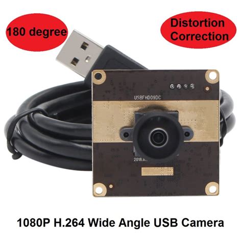 180 Degree Super Wide Angle Distortion Correction Usb Webcam Camera Module 1080p Uvc Otg Usb 20
