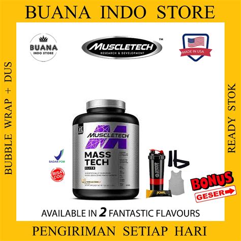 Jual Muscletech Mass Gainer Masstech Elite 6 Lb Massgainer 6lbs