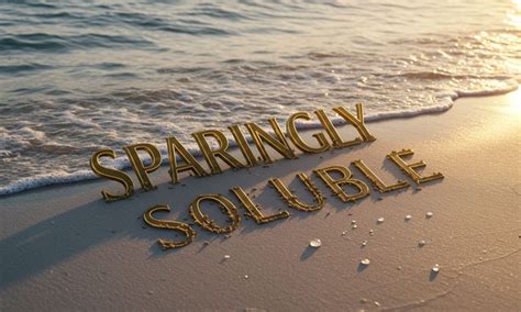 Sparingly Soluble Meaning Understanding Solubility In Chemistry