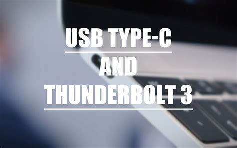 What Exactly Are USB Type C And Thunderbolt