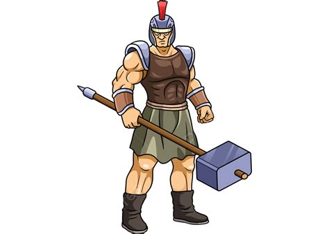 Dibujos Animados De Gladiador Valiente Png Gladiador 46 Off