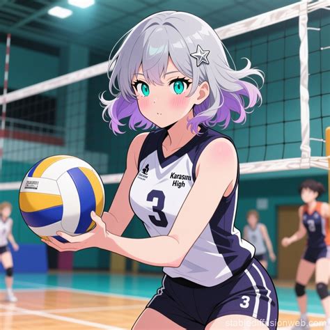 Anime Volleyball Player Stable Diffusion Online