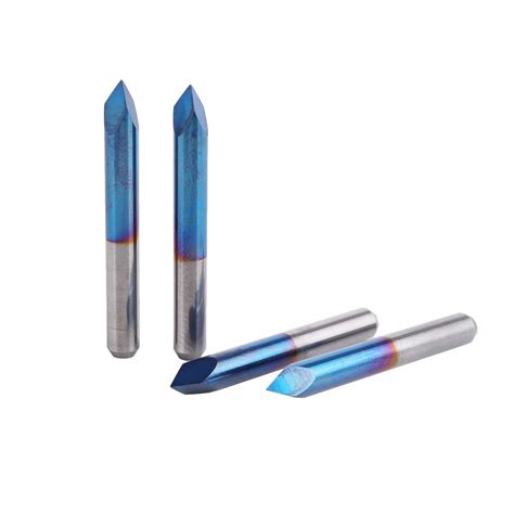 Cnc Router Bits Triangular Pyramid 60 Degree 01mm Tip 10pcs Foxalien