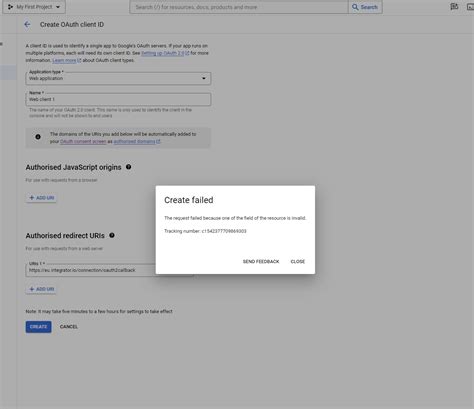 Setting Up Credentials For Oauth Failed Resource Invalid Stack Overflow