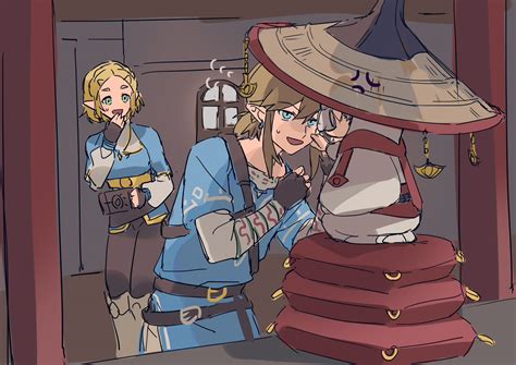 Werlosk Impa Link Princess Zelda Nintendo The Legend Of Zelda The Legend Of Zelda Breath