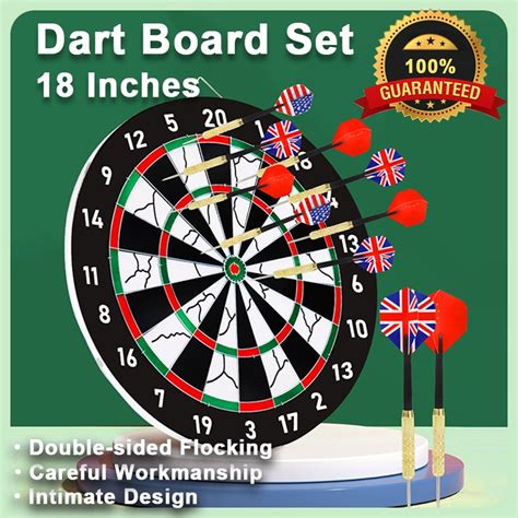 Dart Board Dart Board Set Original Double Sided Dart Board Give 6 Dart Needles As Ts 18