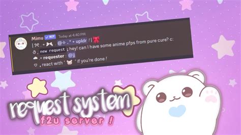 Discord Requesting System With Mimu Tutorial F2u Server Slash Commands ୨୧ Youtube