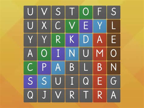 Brawlers Lendarios Brawl Stars Wordsearch