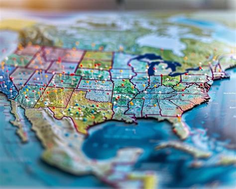 Premium Photo Comprehensive Analysis Of Usa Map With Pinpointed Key Election Areas For In