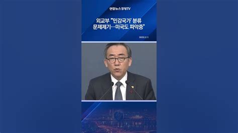 외교부 민감국가 분류 문제제기미국도 파악중 Youtube