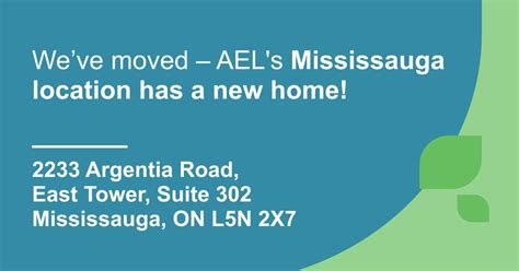 Ael Environment On Linkedin Weve Moved Aels Mississauga Location