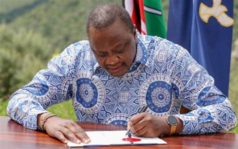 President Uhuru Kenyatta Signs Into Law Four Parliamentary Bills The