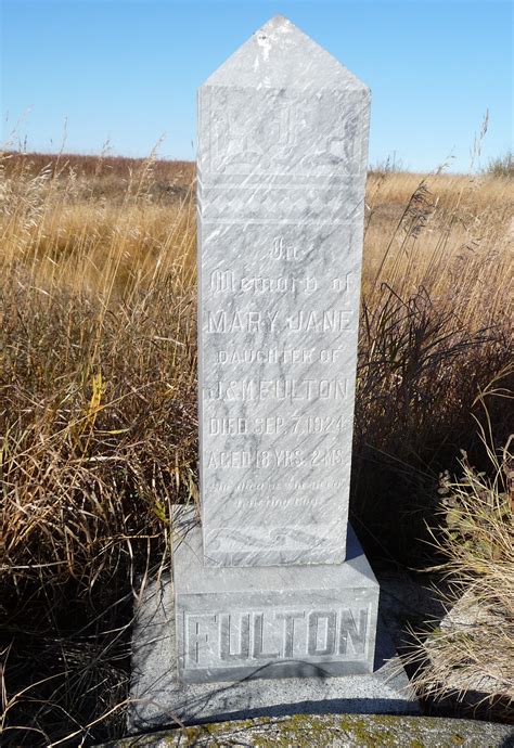Mary Jane Fulton 1906 1924 Monumento Find A Grave