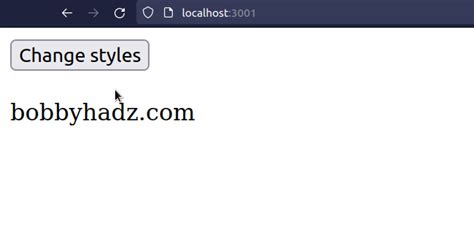 Using A Ref To Change An Element S Style In React Bobbyhadz