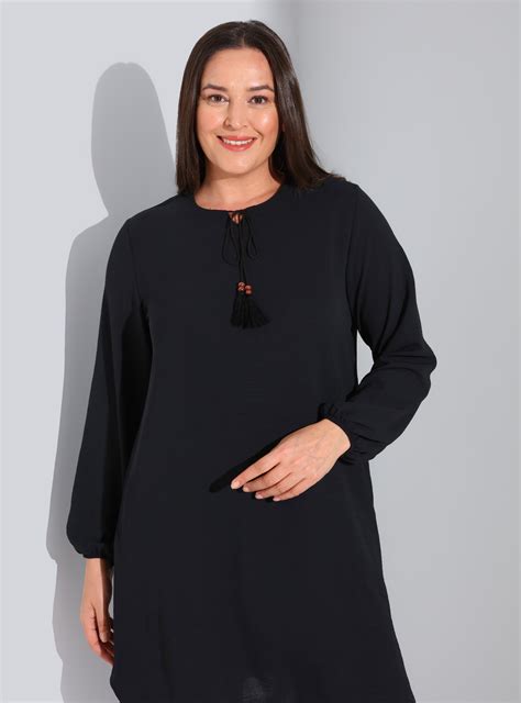 Black Plus Size Tunic
