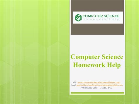 Computer Science Homework Help By Computersciencehomeworkhelper Issuu