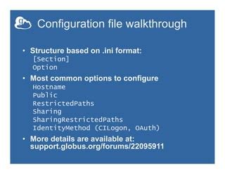 Globus Endpoint Setup And Configuration XSEDE14 Tutorial PPT