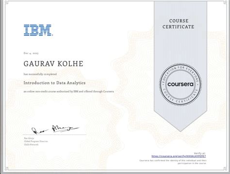 Gaurav Kolhe On Linkedin Dataanalytics Datascience Coursera Ibm