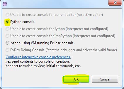 Eclipse Ide Python Interpreter In Eclipse Ide Console Automation Home