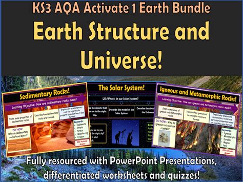 Earth Aqa Activate 1 Ks3 Science Bundle Teaching Resources