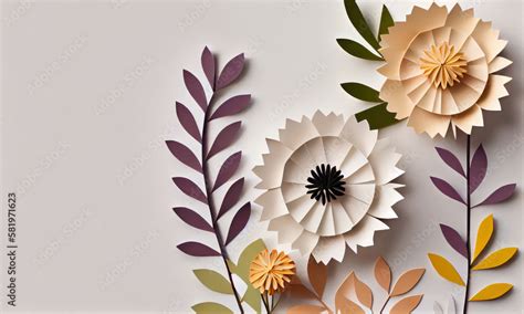 Bitterroot Flower Made Of Paper Craft Generative Aibitterroot M Stock Illustration Adobe Stock