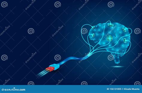 Brain Interfaces Technology Plug And Play Transfer Data To Device