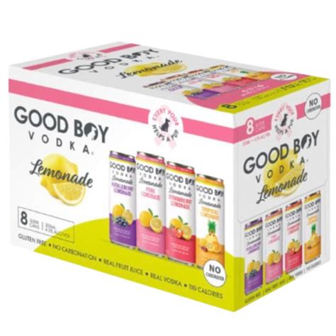 Good Boy Vodka Lemonade Cocktail Variety 8 Pack Elma Wine And Liquor