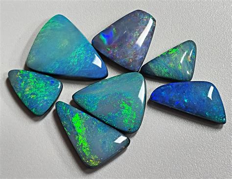 54073 0 Unusual Shaped Opal Doublets Made In Australia Lot A Etsy