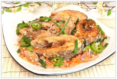 Pinay In Texas Cooking Corner Sarciadong Isda Seafood Recipes Cooking Pinoy Food