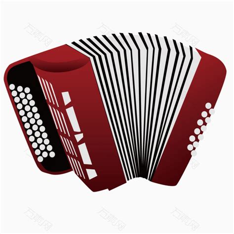 卡通手风琴png元素素材图片下载 万素网