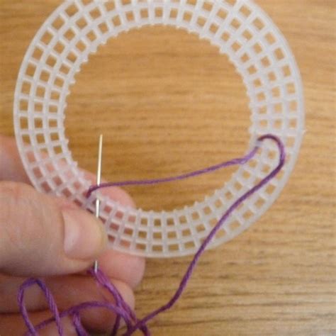 Spirograph Necklace Plastic Canvas Tutorial