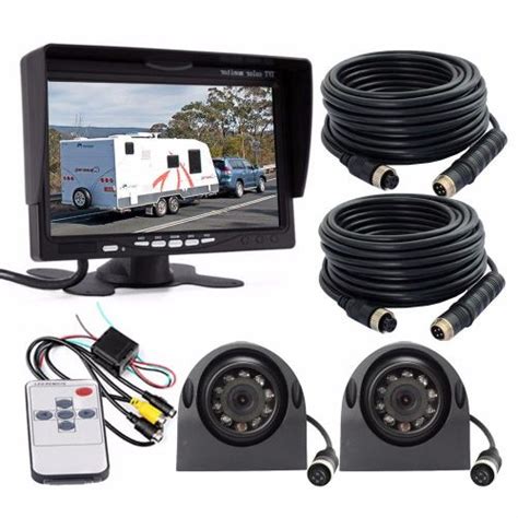 Find 7 Tft Lcd Monitor 2x 33ft 4pin Nightvision Side View Ccd Camera