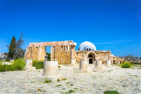 Templo De H Rcules En La Ciudadela De Amman En Amman Jordania Foto De