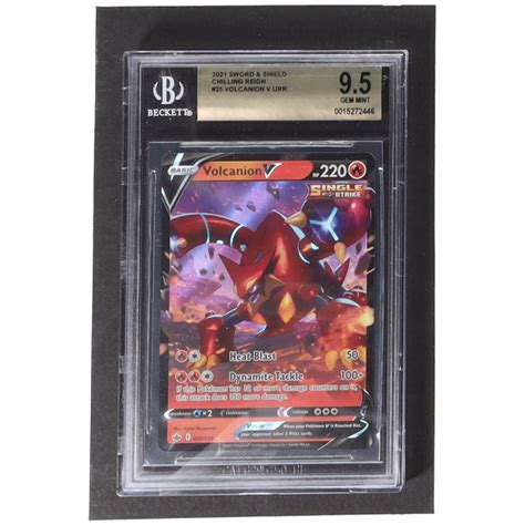 Volcanion V 2021 Pokemon Sword And Shield Chilling Reign 25 Bgs 95