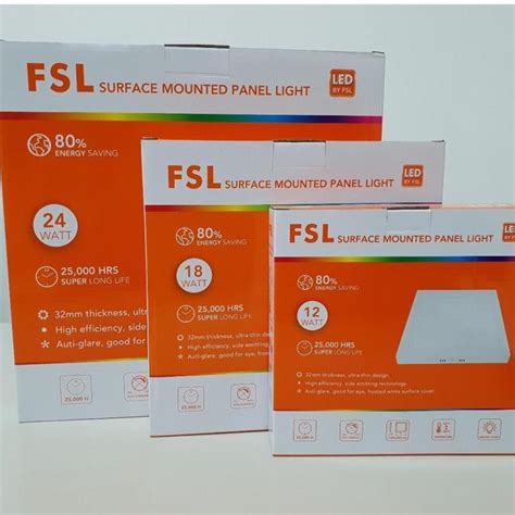 Fsl Surface Mounted Panel Light Kitchen Light Lazada