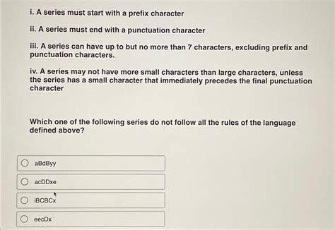 Solved Consider A Language Which Uses The Following Set Of