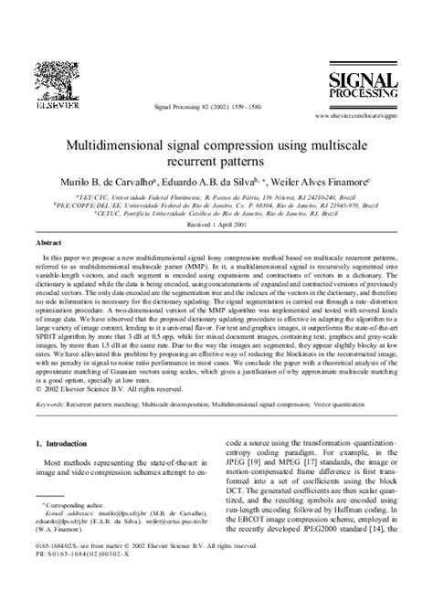 pdf multidimensional signal compression using multi scale recurrent