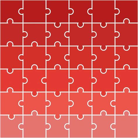 Red Shade Jigsaw Pattern Jigsaw Line Pattern Jigsaw Seamless Pattern Decorative Elements