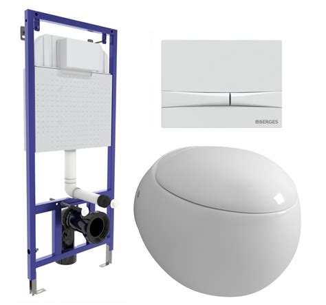 Комплект 3 в 1 инсталляция Berges Wasserhaus Novum 040250 + Унитаз ...