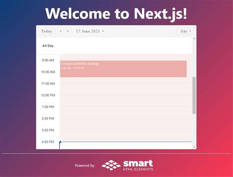 Jqwidgets Scheduler Ui Component With Nextjs