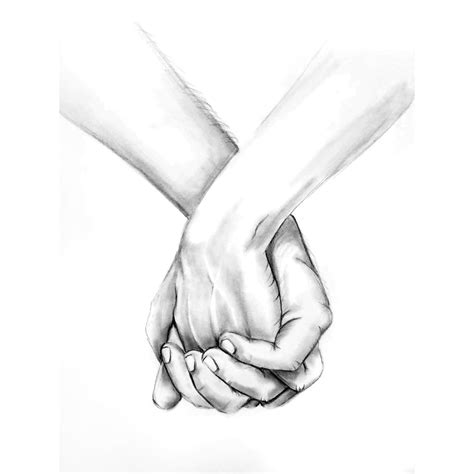 Pencil Sketches Of Couples Holding Hands