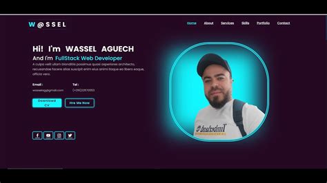 Build a Complete Responsive Portfolio Website using HTML CSS Javascript [ FREE Source Code ...