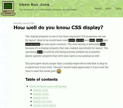How Well Do You Know CSS Display Coding Tutorials Web Design Tutorials Css