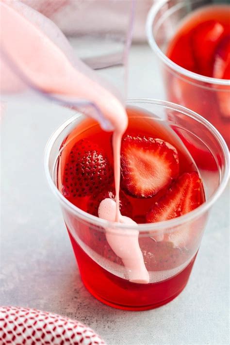 The Coolest And Easiest Hack To Make These Slanted Jell O Parfait Cups