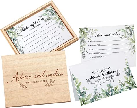 Amazon Ctosree 50 Pcs Advice And Wishes Card For The New Mr And