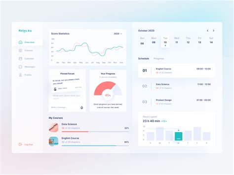 Course Dashboard Course Schedule Online Courses Creative Web Design