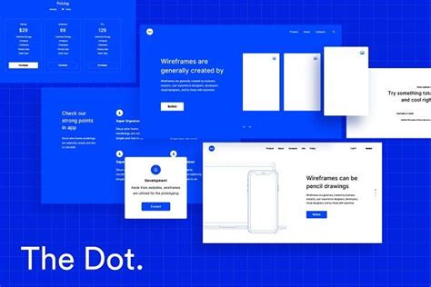 The Dot Wireframe Ui Kit A Wireframe Template By Ls Graphics Wireframe Kit Wireframe Ui Kit