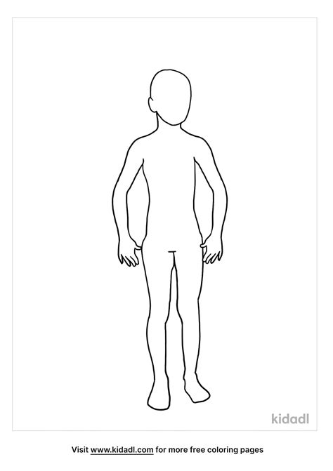 Blank Body Coloring Page